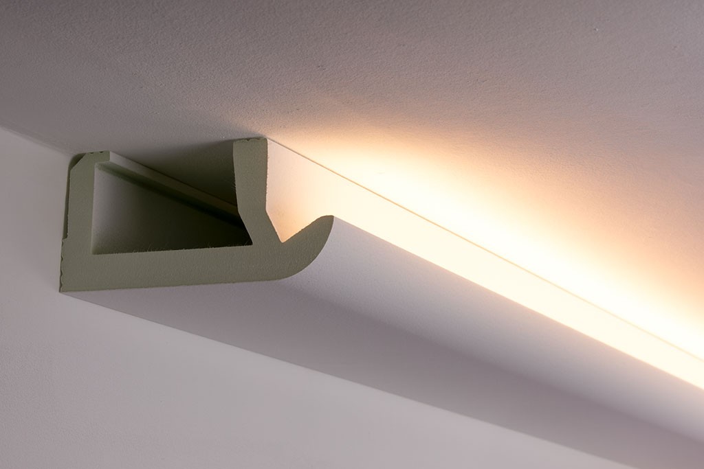 LED Stuckleisten für indirekte Beleuchtung Wand und Decke „WDKL-170A-PR“