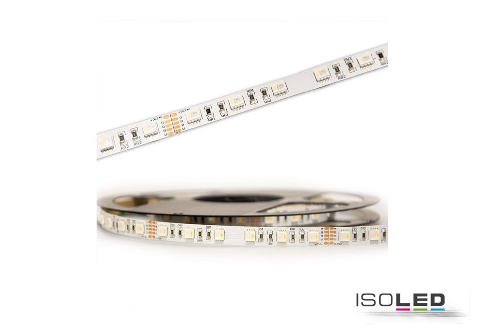 RGB+WW LED-Band, 24Volt, 19W/m, 2.7000 Kelvin, 5m je Rolle