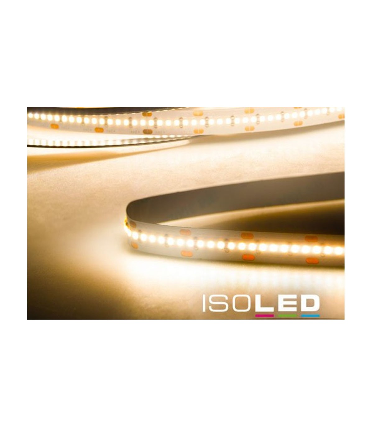 LED linear-strip warm white with 10.0 watts per meter at 24 volt, IP20