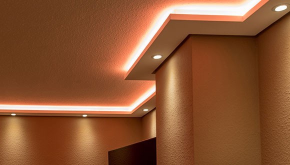 LED Stuckleisten / Lichtvouten-Profile für indirekte Beleuchtung | BENDU